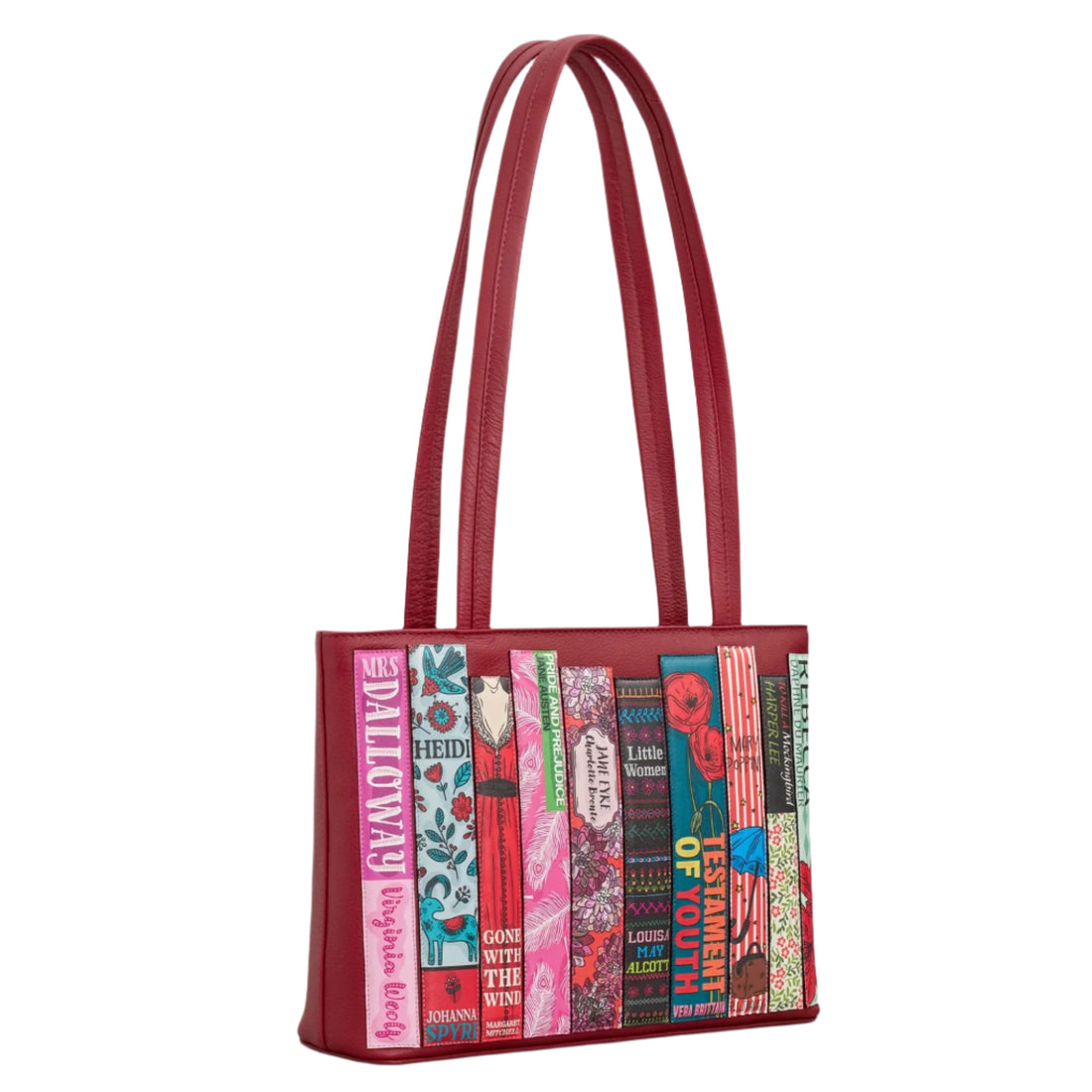 Cherry Bookworm Leather Shoulder Bag - Red – Snazzy Shop NZ