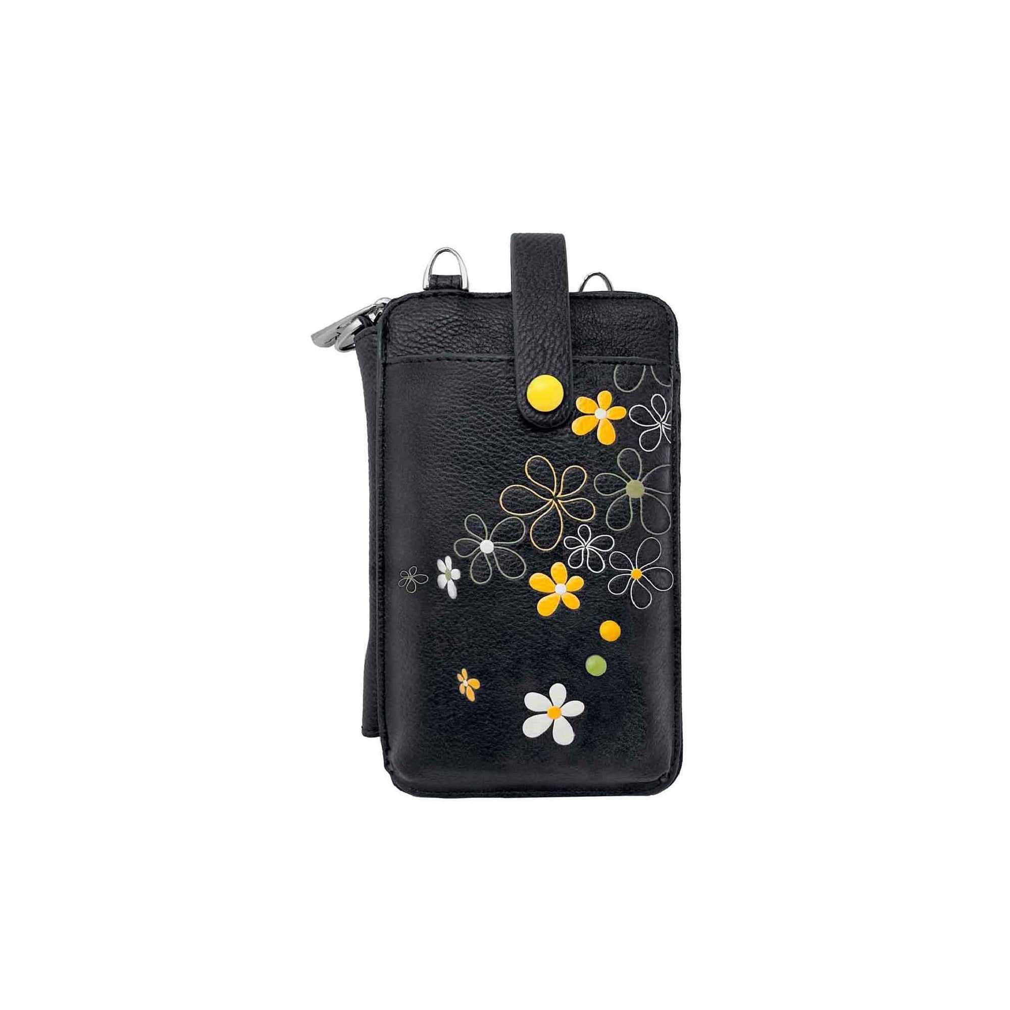 Daisy Smartphone Pouch - Black – Snazzy Shop NZ