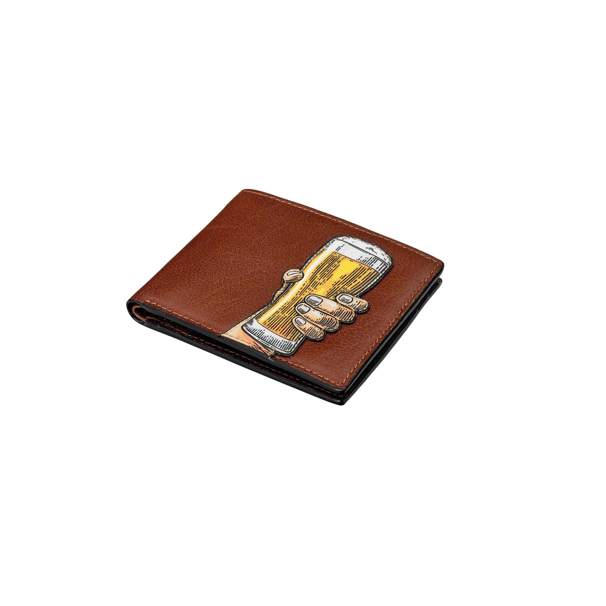 Cheers Men's Leather Wallet - Brown – Snazzy Shop NZ